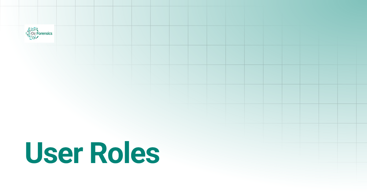 User Roles | Oz Knowledge