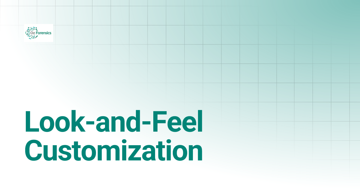 Look-and-Feel Customization | Oz Knowledge