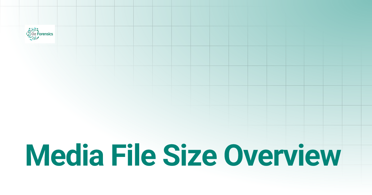 Media File Size Overview | Oz Knowledge