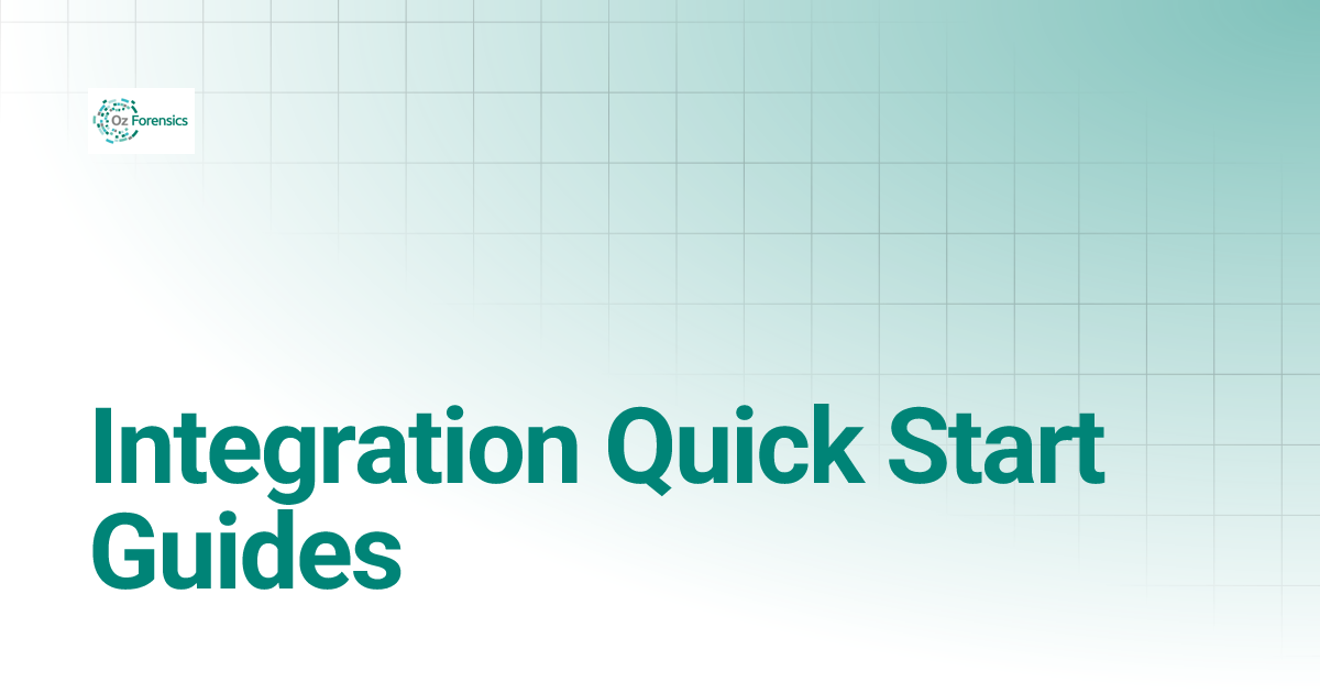 Integration Quick Start Guides | Oz Knowledge